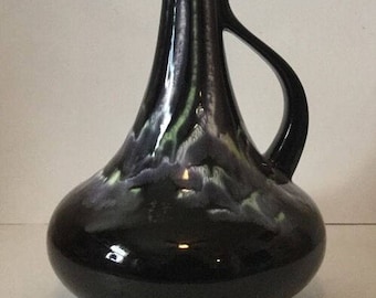 Vessels Blue Green Black Alrun Guest for Haeger Drip Glass Covered ...