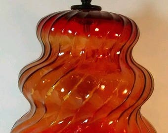 Amber glass shade | Etsy
