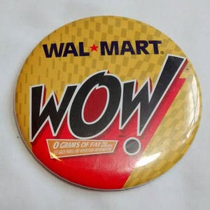 Vintage Wow! Lay's Potato Chip Button, Badge, Pin, Walmart, Olestra ...