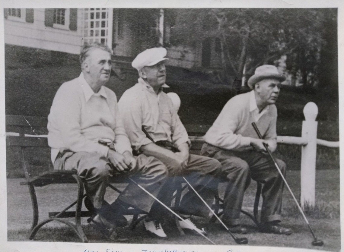 Grantland Rice Hal Sims John Wheeler Golf Photo, 8x10, Antique, Vintage ...