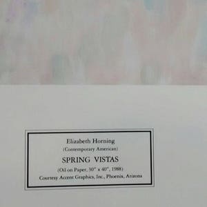 Elizabeth Horning Contemporary American Art Poster Print, Spring Vistas ...