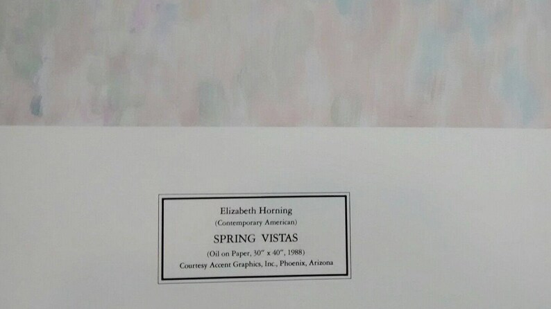 Elizabeth Horning Contemporary American Art Poster Print, Spring Vistas ...