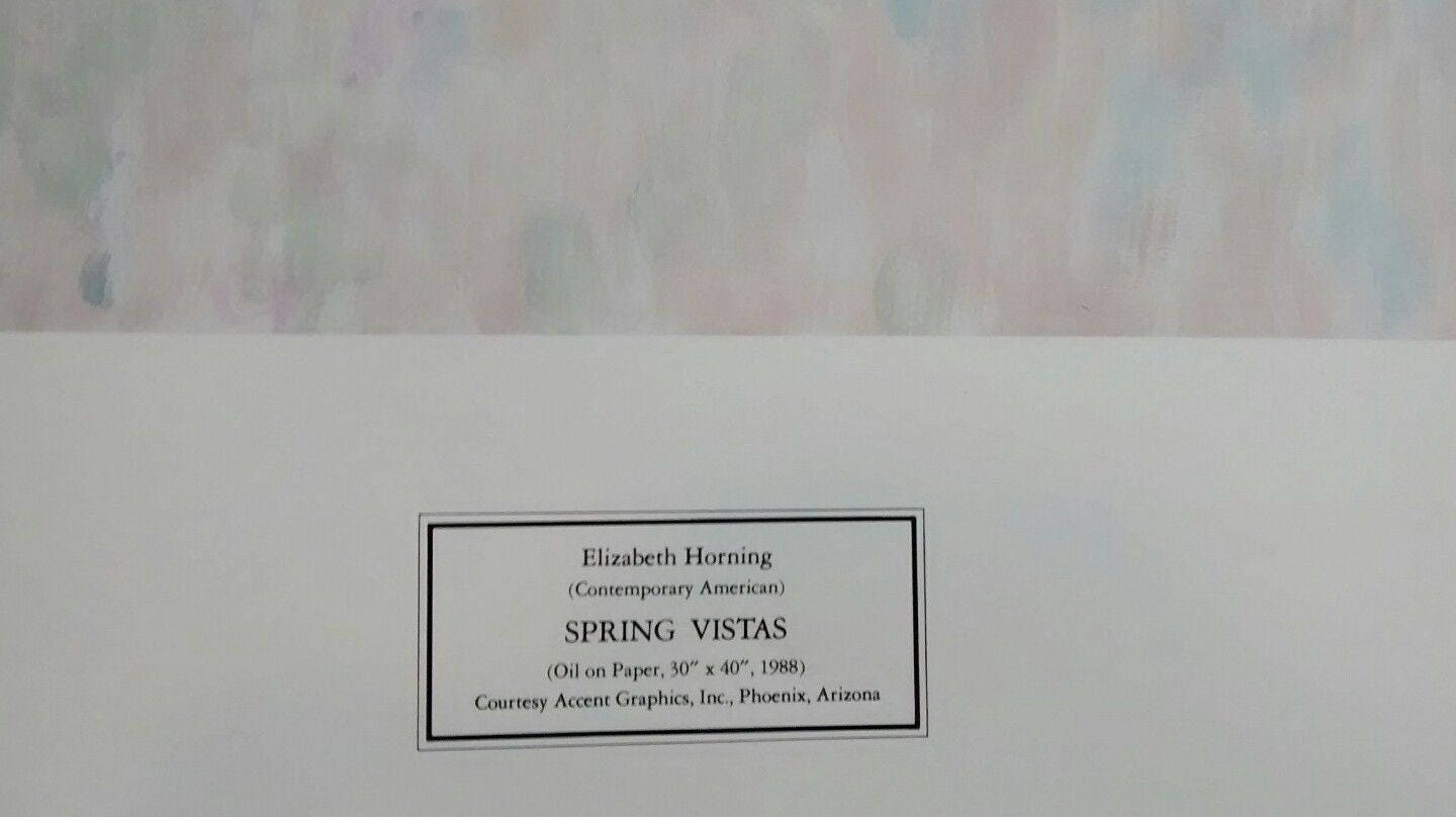 Elizabeth Horning Contemporary American Art Poster Print, Spring Vistas ...