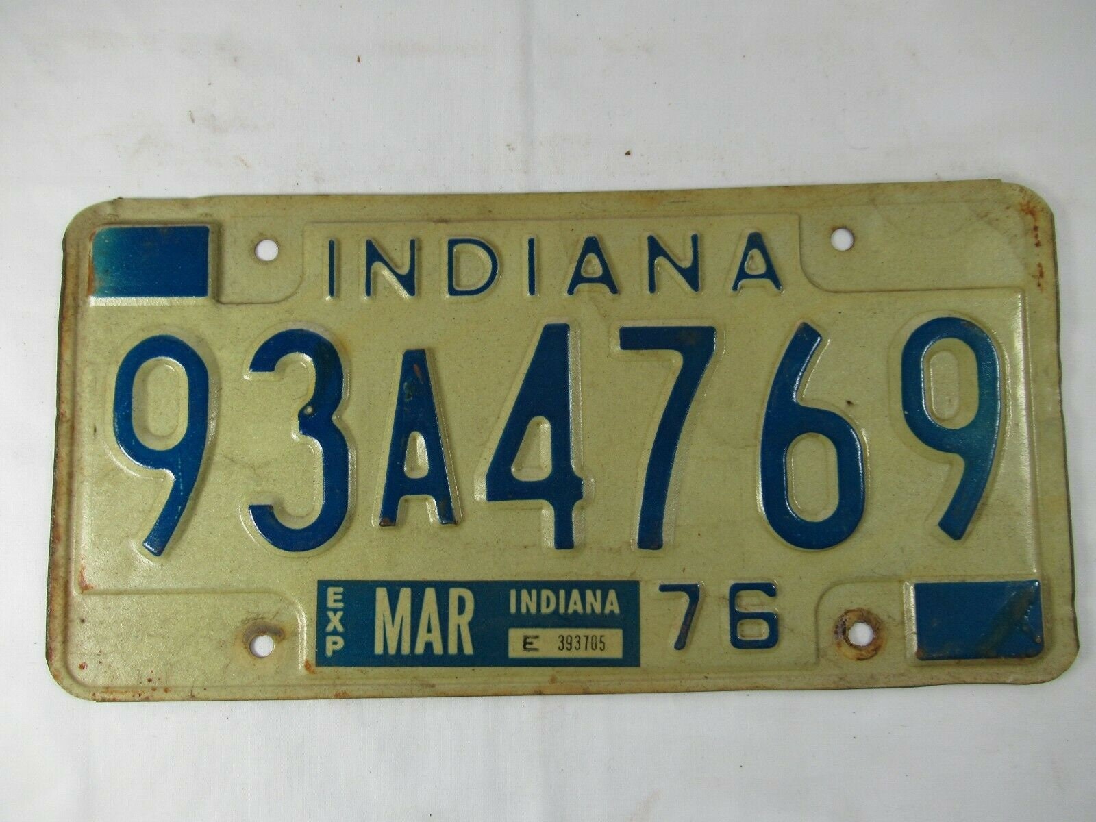 Vintage 1976 Indiana License Plate, Hoosier State, Car Tag - Etsy