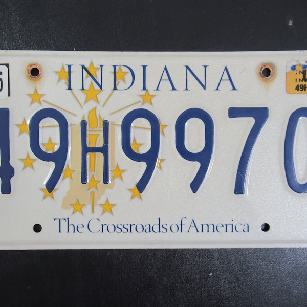Indiana Vintage License Plate - Etsy