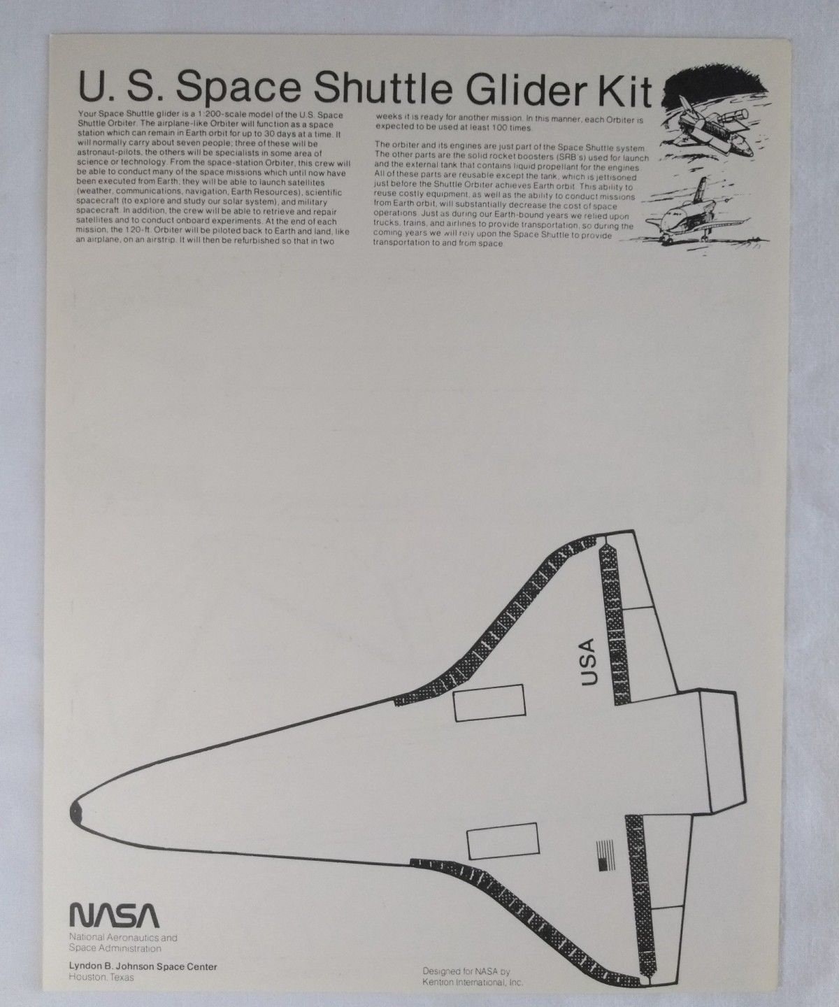 Paper Glider Nasa