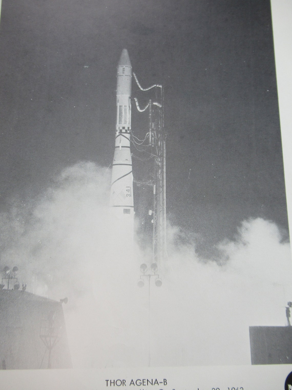 NASA Thor Agena B Alouette Satellite Space Print 1962 8x10 - Etsy