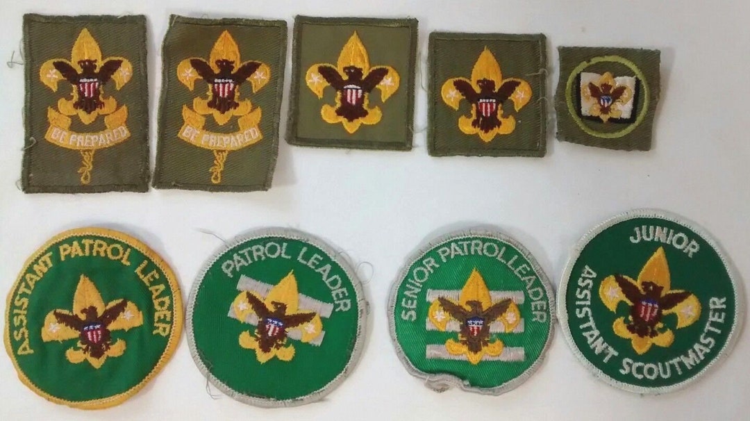 Vintage BSA Boy Scout Patch Lot, Junior Assistant Scoutmaster Patrol ...