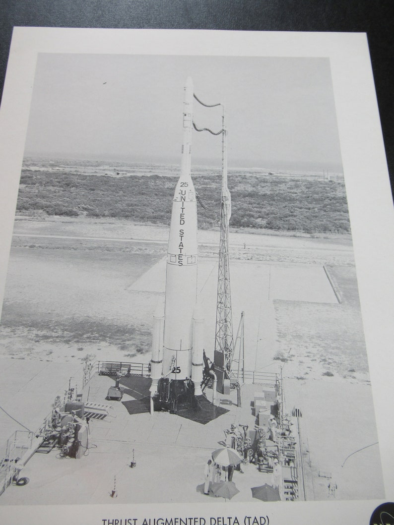 NASA Thrust Augmented Delta TAD Rocket Space Print 1960s - Etsy