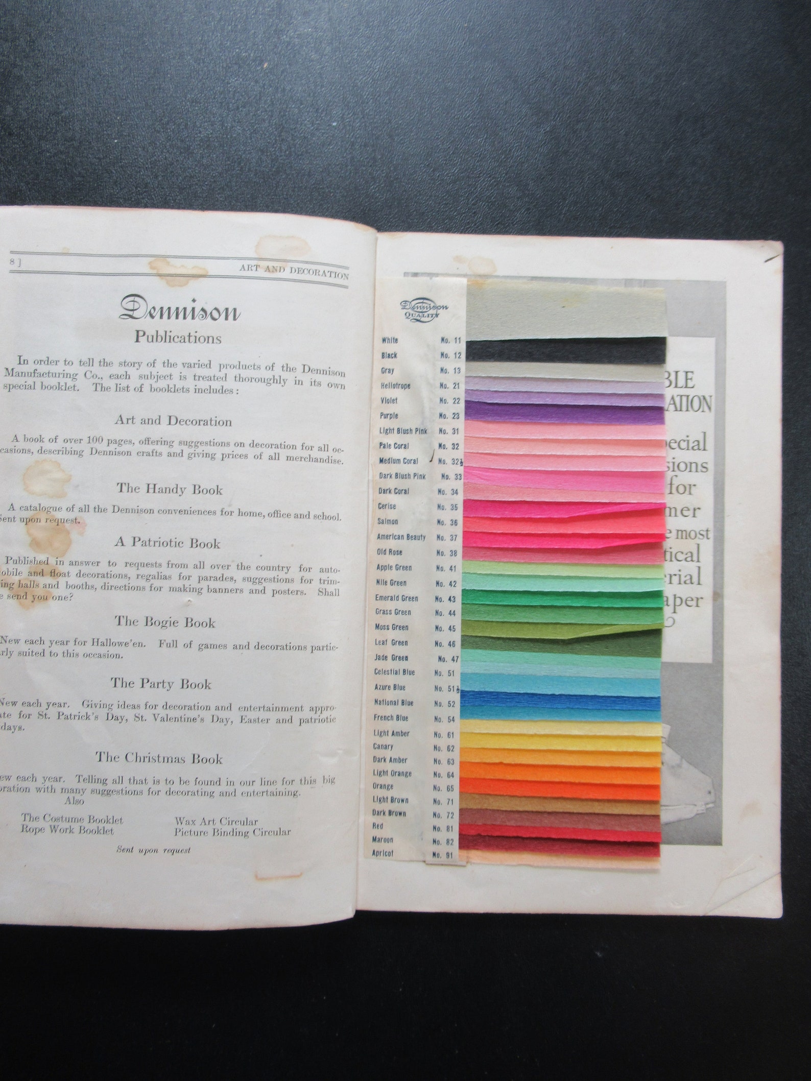 1920s Dennison Crepe Tissue Paper Art Decoration Catalog - Etsy