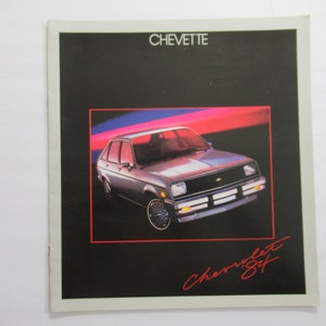 1984 Chevrolet Chevette Brochure, Vintage Chevy Advertising - Etsy
