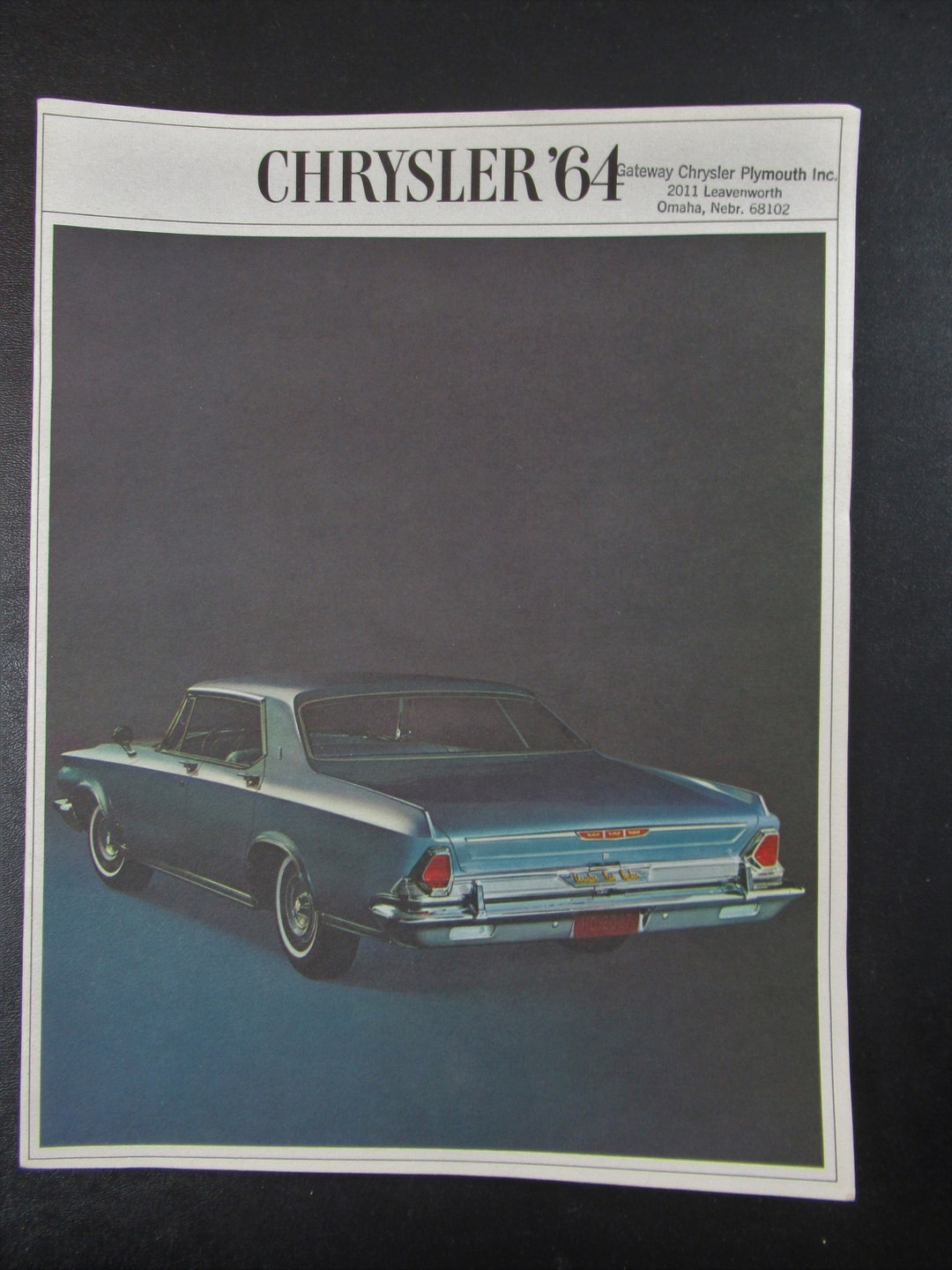 1964 Chrysler Book Type Sales Brochure, New Yorker, 300, Newport ...