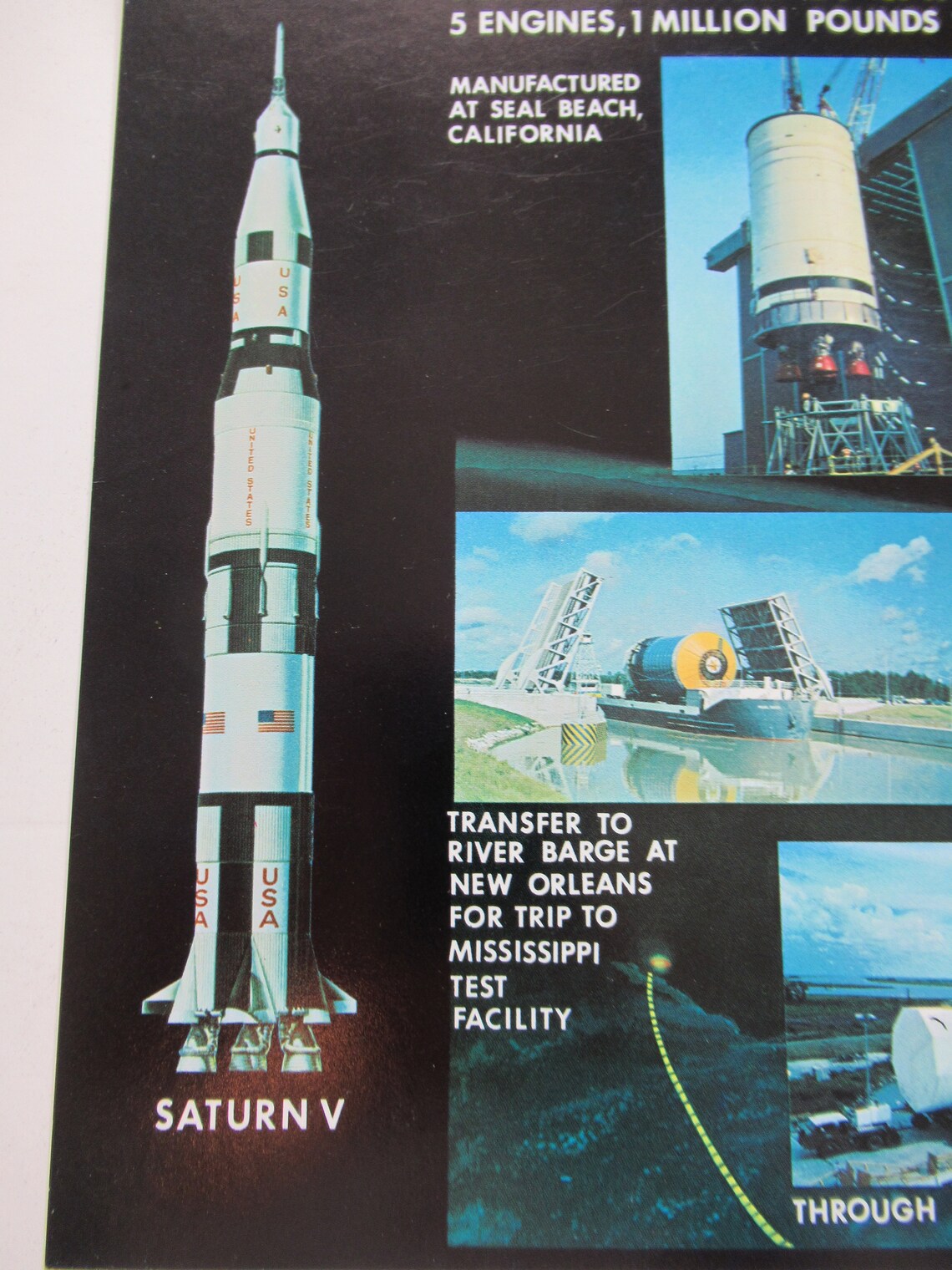 NASA Official Photograph Second Stage Saturn V 1960s - Etsy