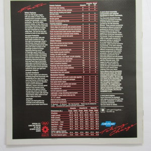 1984 Chevrolet Chevette Brochure, Vintage Chevy Advertising - Etsy