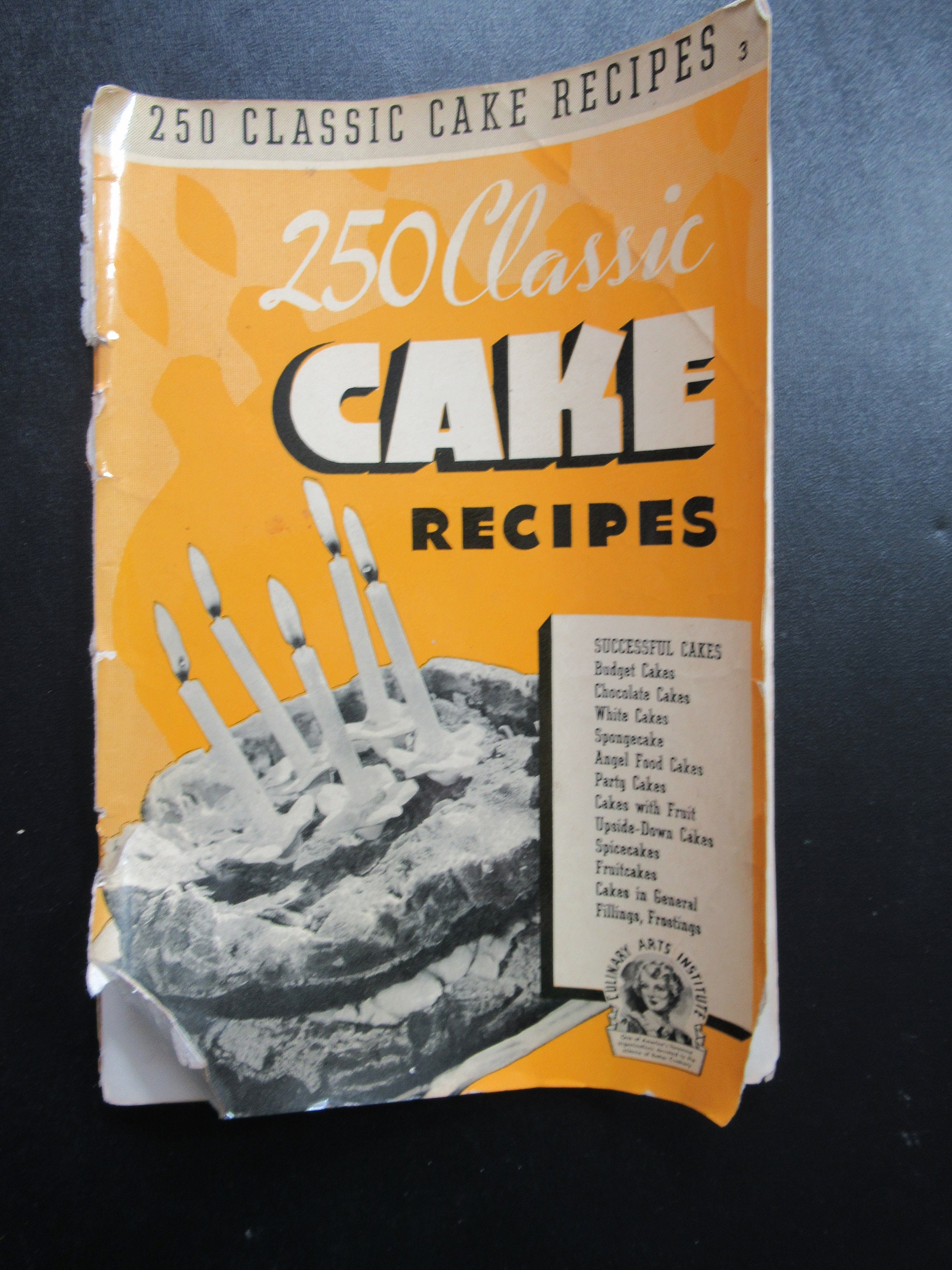 Vintage 250 Classic Cake Recipe Booklet, Baking Cookbook, 1940 - Etsy