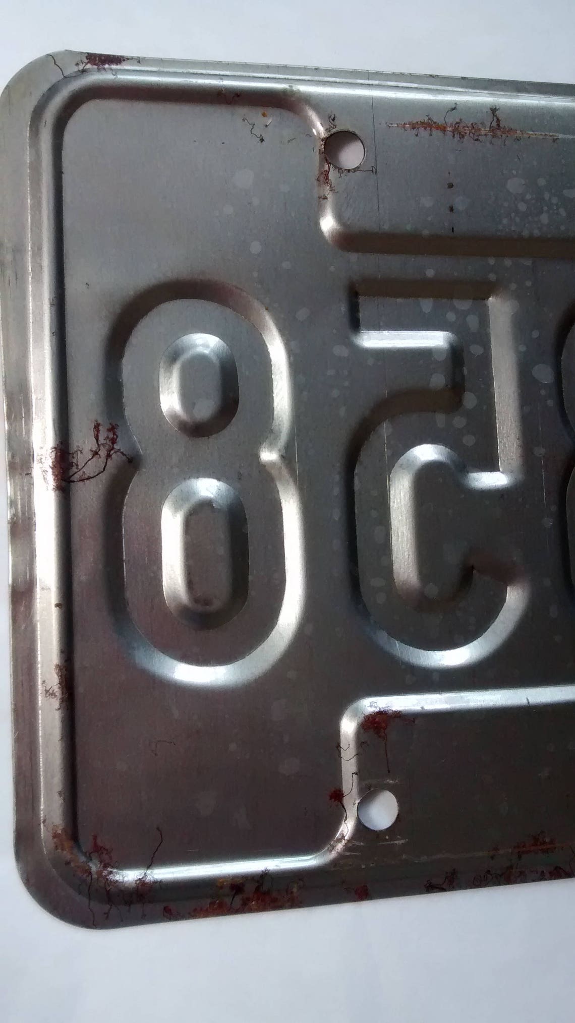 Vintage 1980 Indiana License Plate, 49P1858, 1980s, Metal, Automobile ...