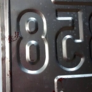 Vintage 1980 Indiana License Plate, 49P1858, 1980s, Metal, Automobile ...