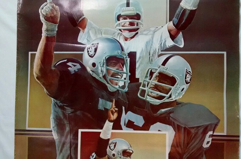 Vintage Original 1978 Oakland Raiders NFL Football Poster - Etsy