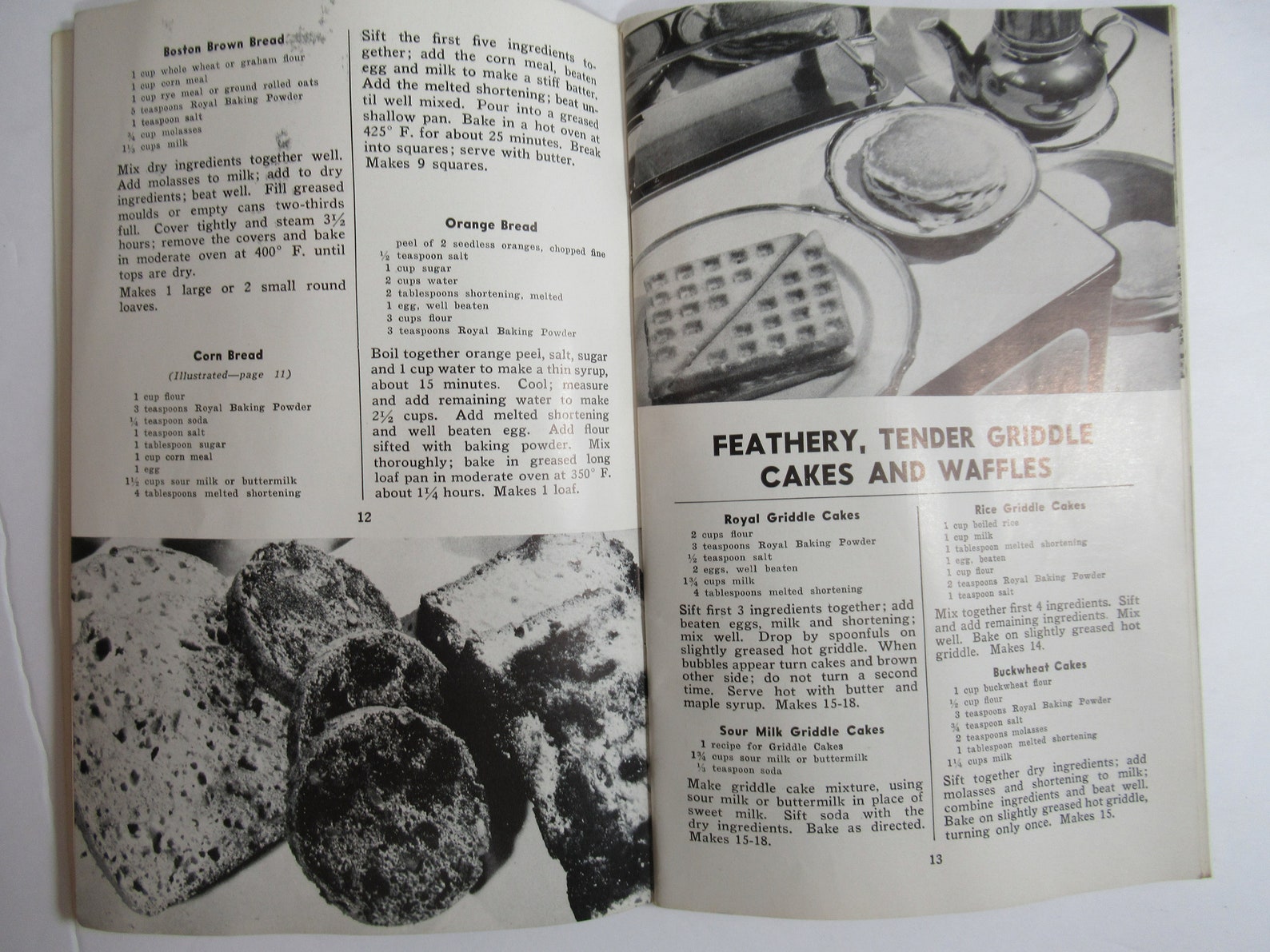 1939 Royal Baking Powder Advertising Recipe Booklet, Vintage Antique ...