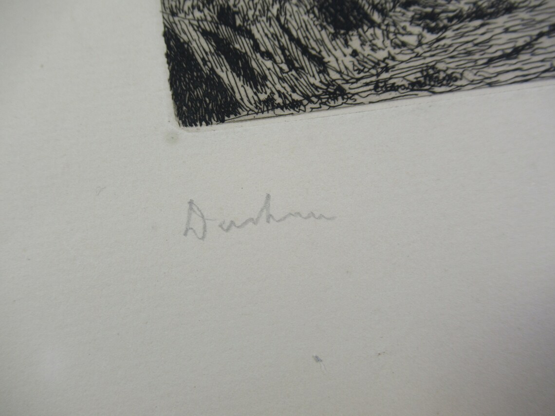 Edwin Edwards Durham England Original Etching Pencil Signed - Etsy