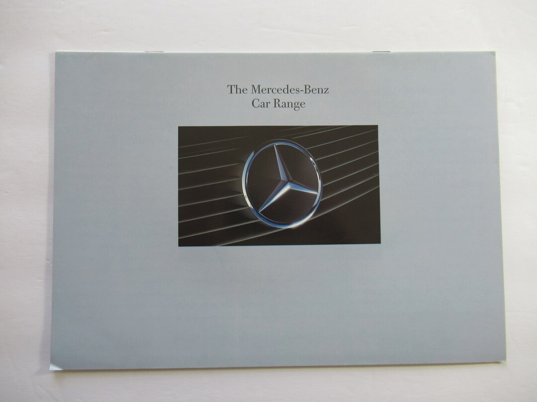1990 Mercedes Benz Car Range Brochure, 500, 300, Turbo, Vintage Car ...