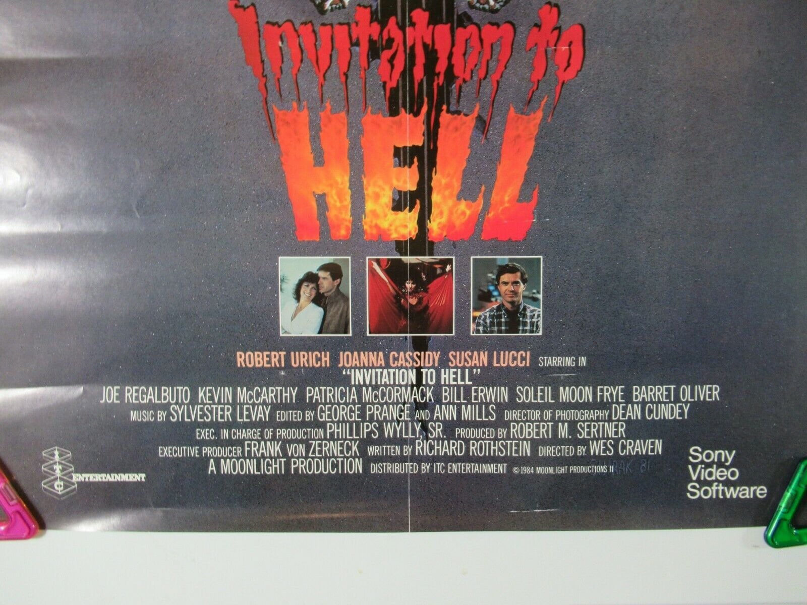1980s Invitation to Hell Horror Movie Poster, Vintage, Robert Urich ...