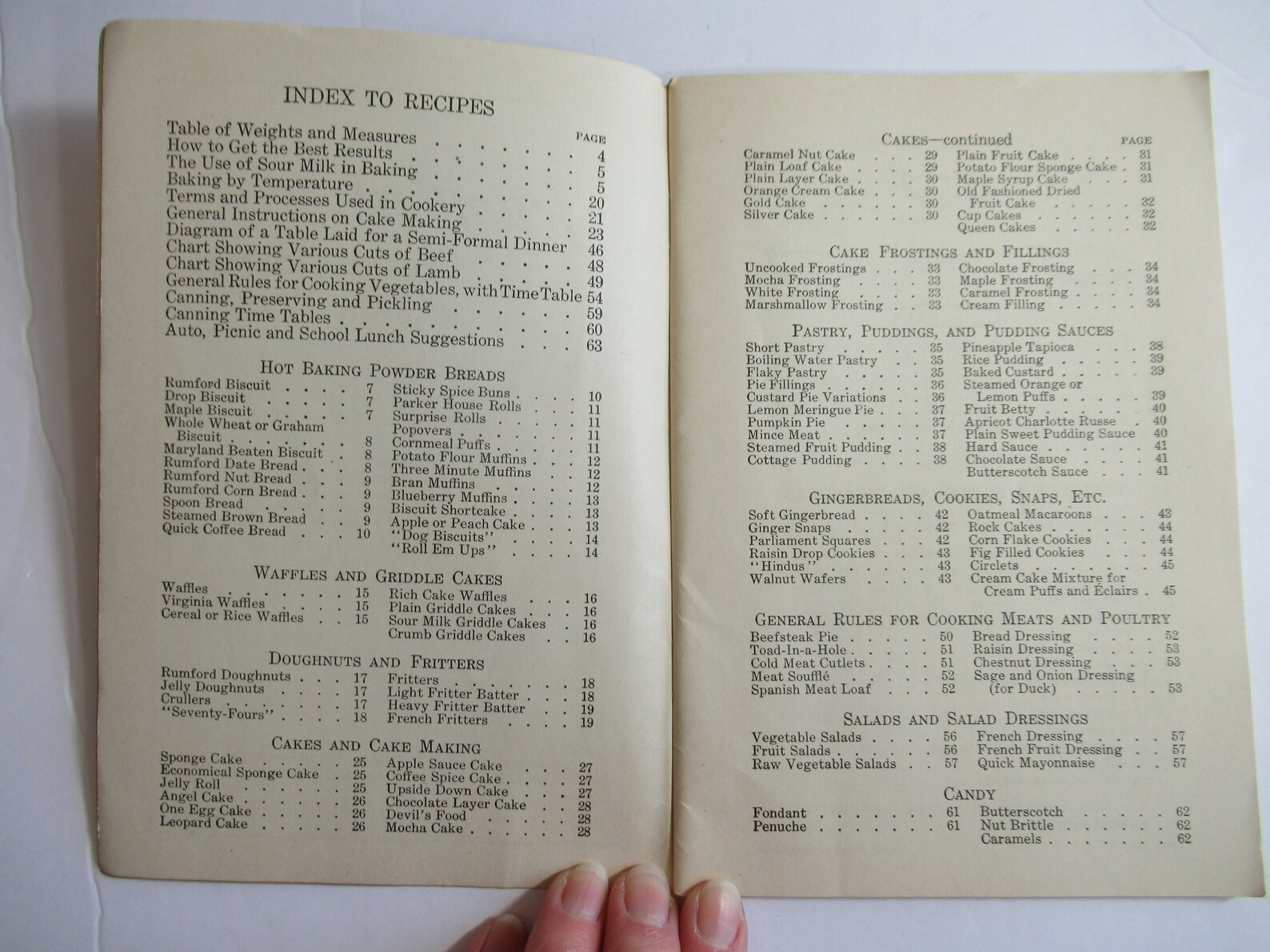 Vintage Rumford Baking Powder Common Sense Cookbook Booklet by Lily ...