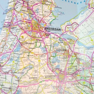 1980s Shell Oil Gas Station Map, Netherlands, Holland, Vintage - Etsy