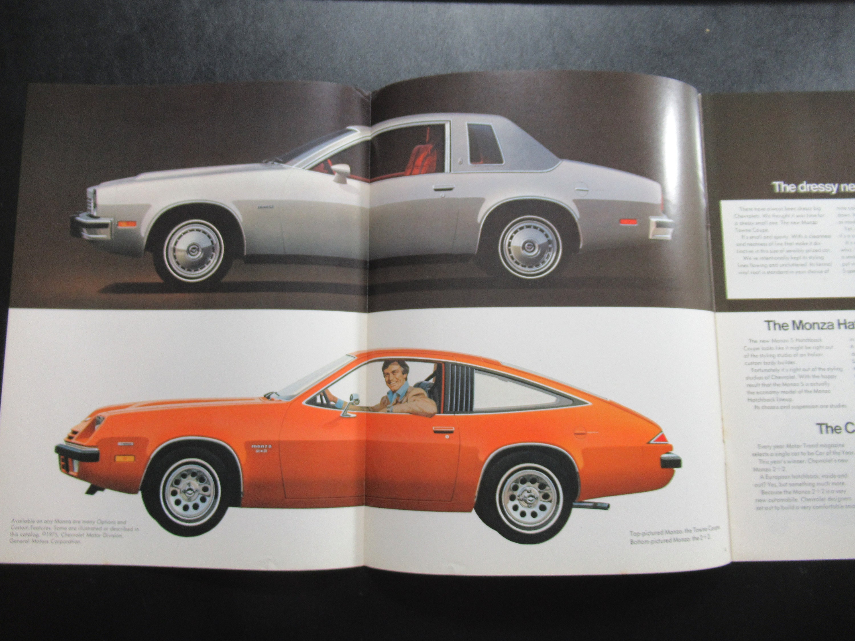 1975 Chevrolet Monza Brochure, Towne Coupe, Hatchback, Vintage Chevy ...