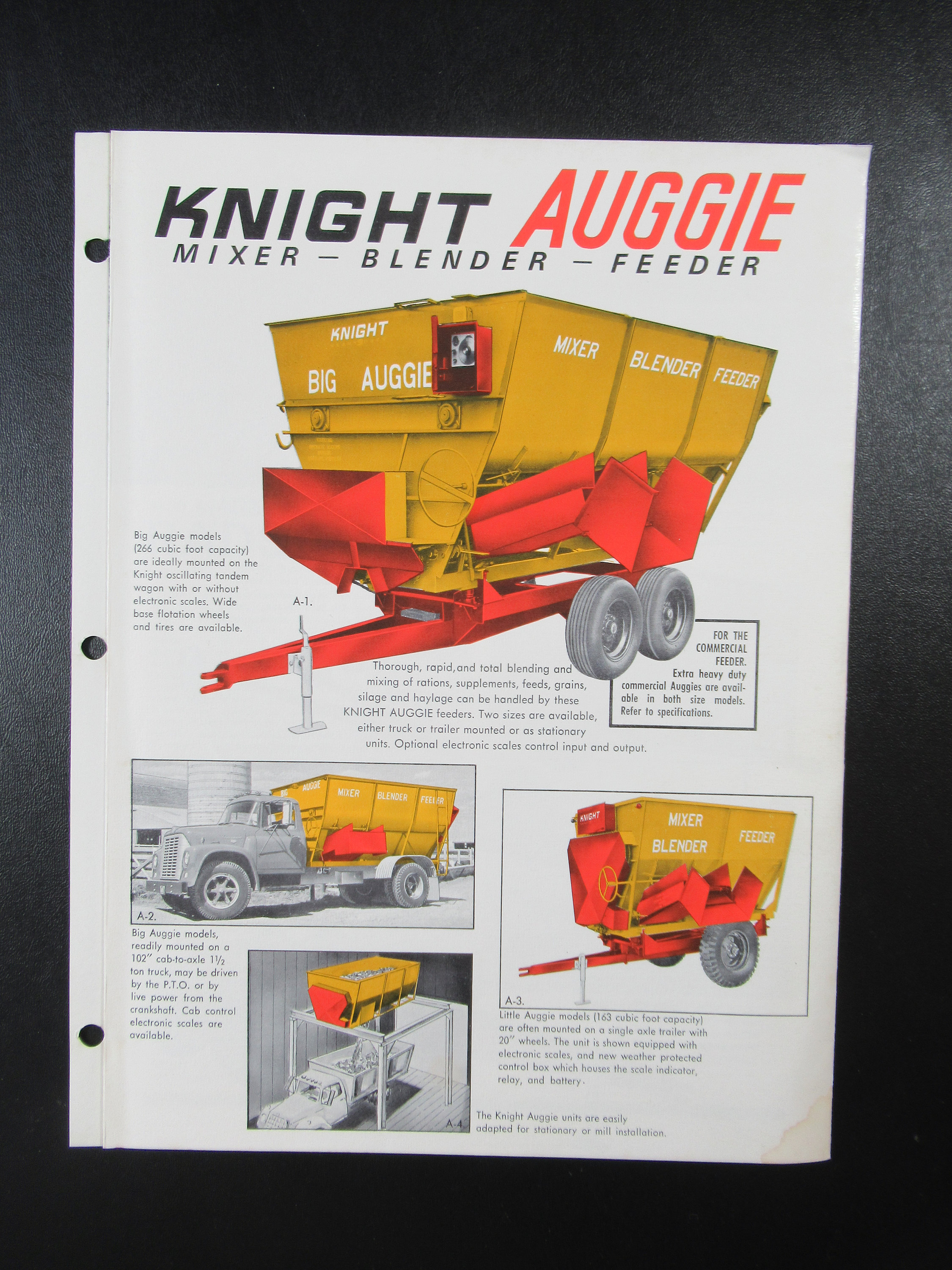 1960s Vintage Knight Auggie Mixer Feeder Farm Equipment Advertising ...