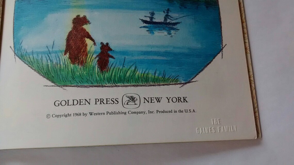 Vintage First Edition Little Golden Book Animal Daddies and My - Etsy