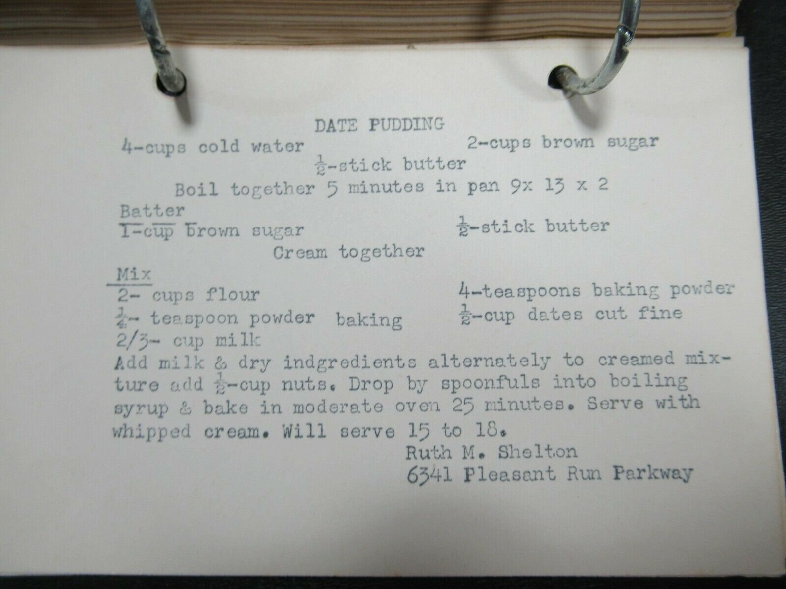 Vintage 1950s Typed Recipe Collection 75 Recipes Order of - Etsy