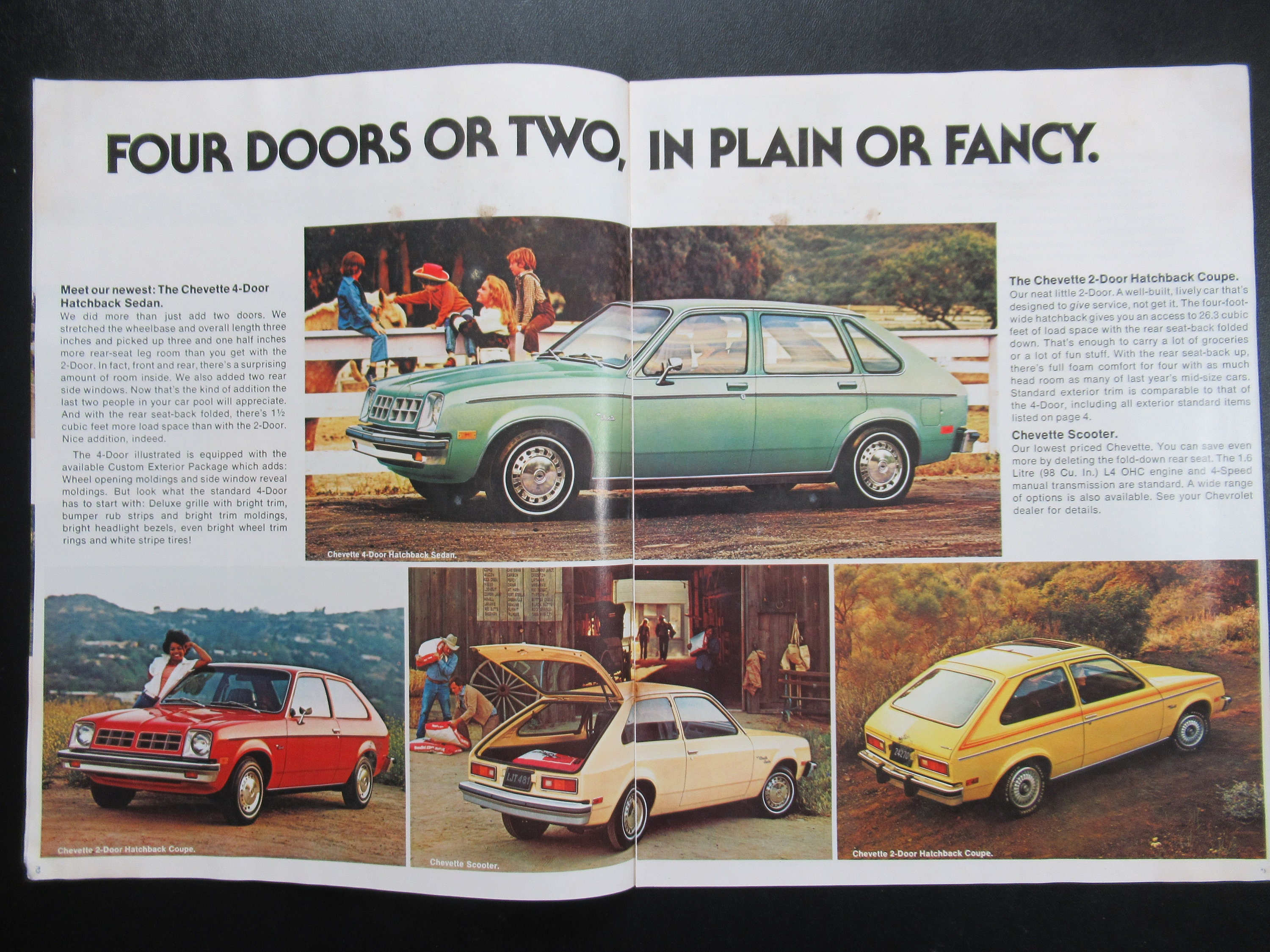 1978 Chevrolet Chevette Brochure, Vintage Chevy Advertising - Etsy