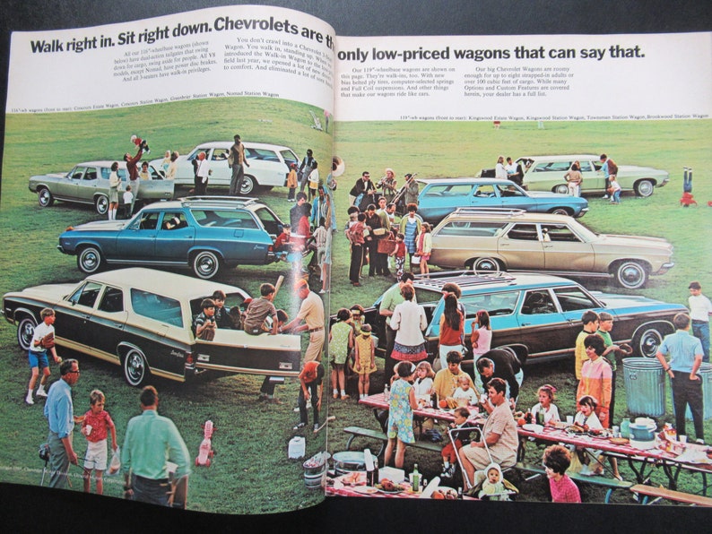 1970 Chevrolet Walk-in Station Wagon Brochure, Vintage Chevy ...