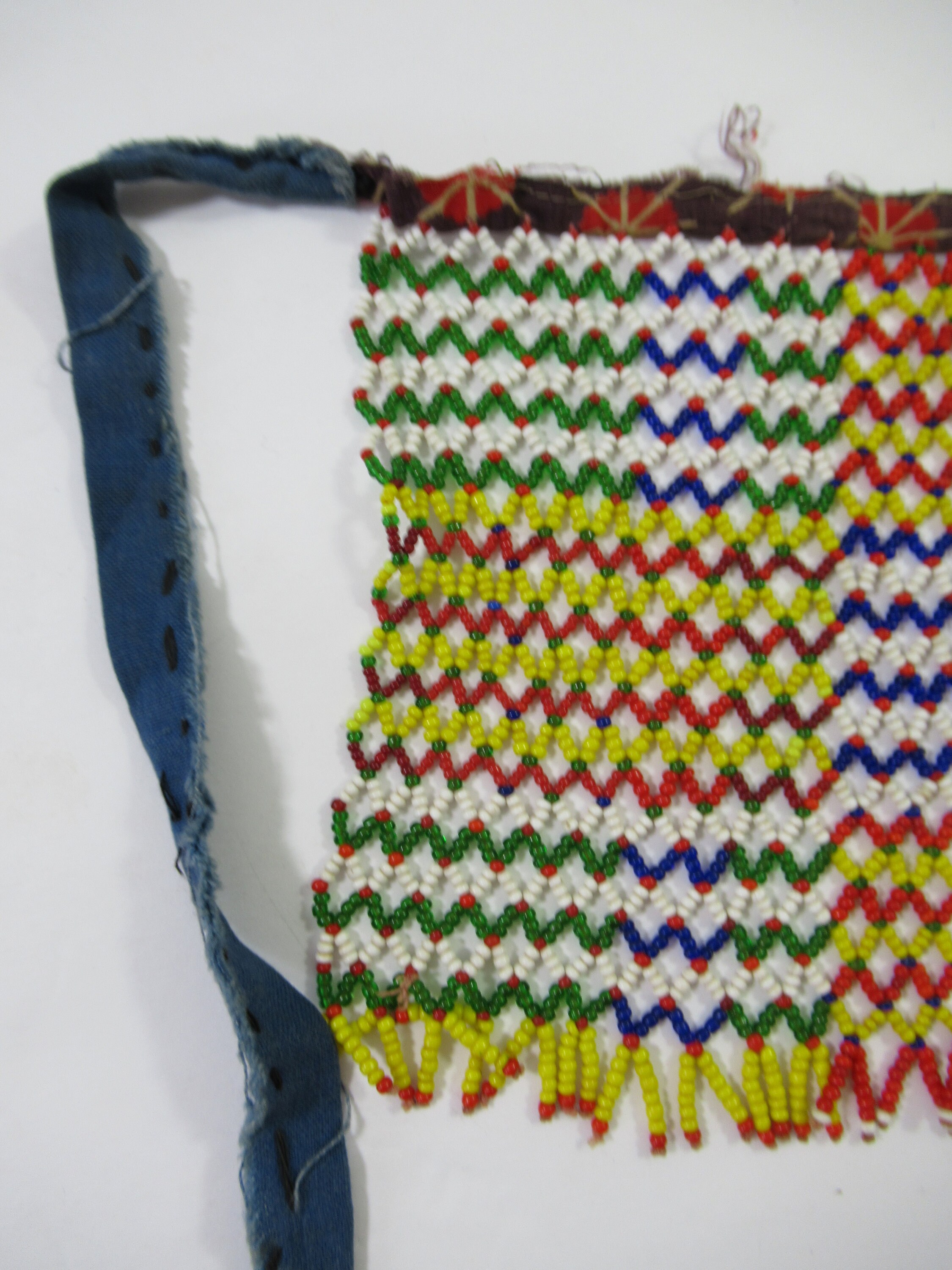 Vintage Antique Tribal African Beaded Modesty Apron and Collar Necklace ...