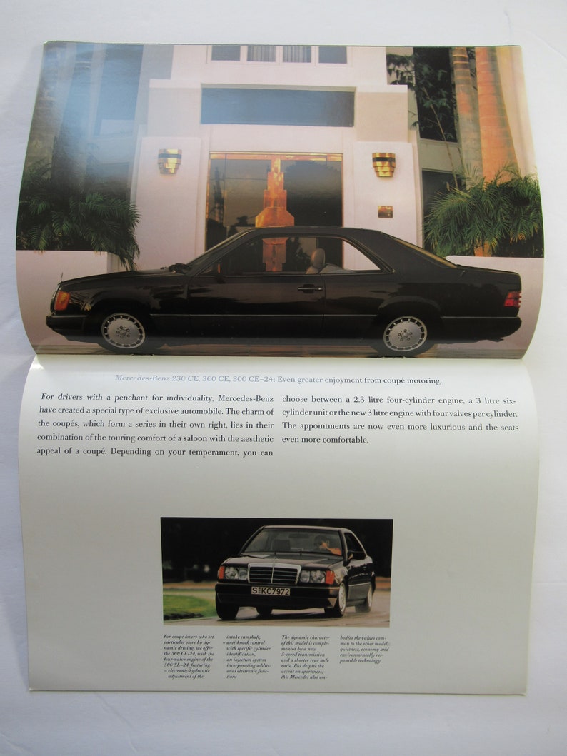1990 Mercedes Benz Car Range Brochure 500 300 Turbo - Etsy
