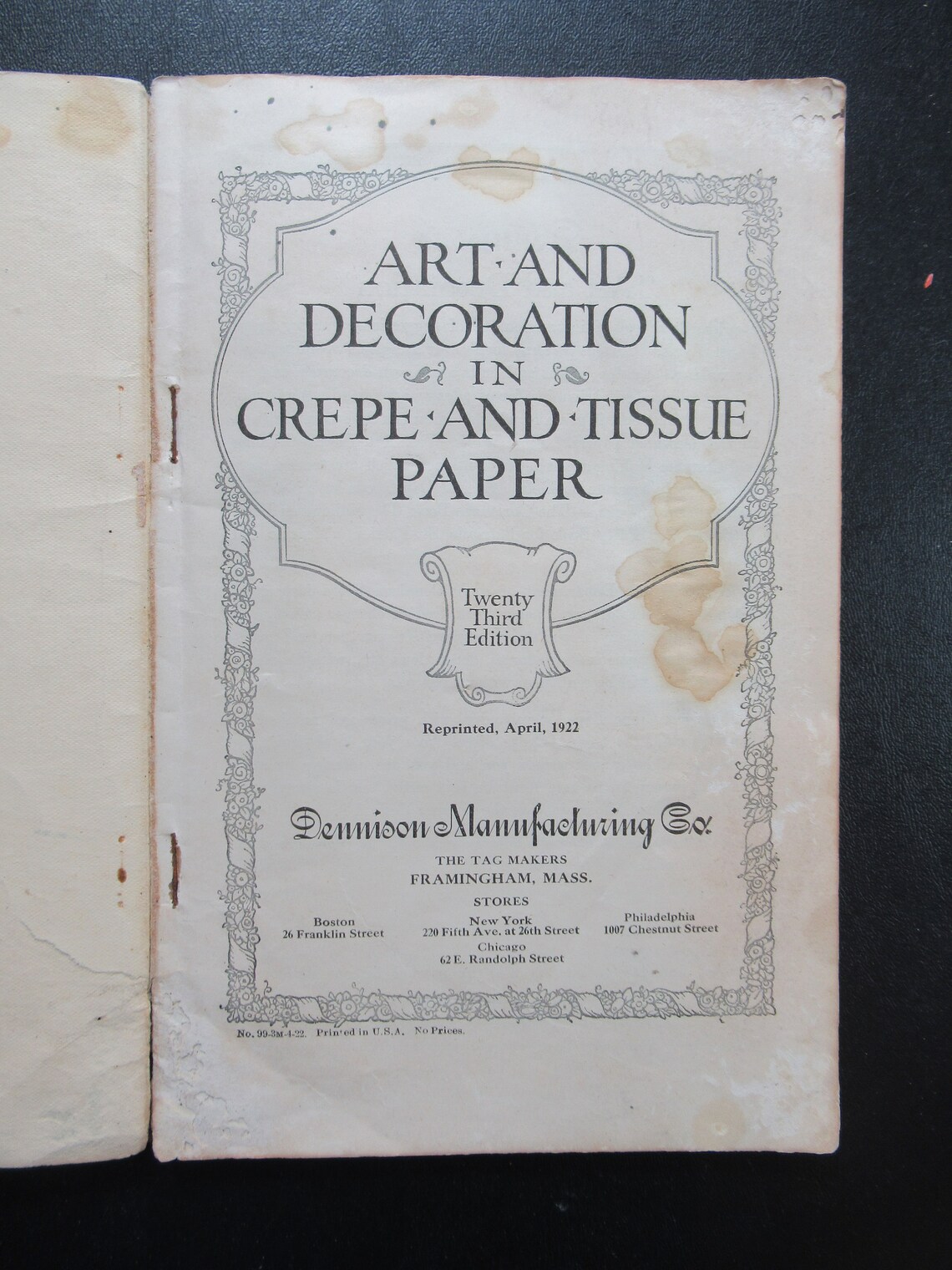 1920s Dennison Crepe Tissue Paper Art Decoration Catalog - Etsy