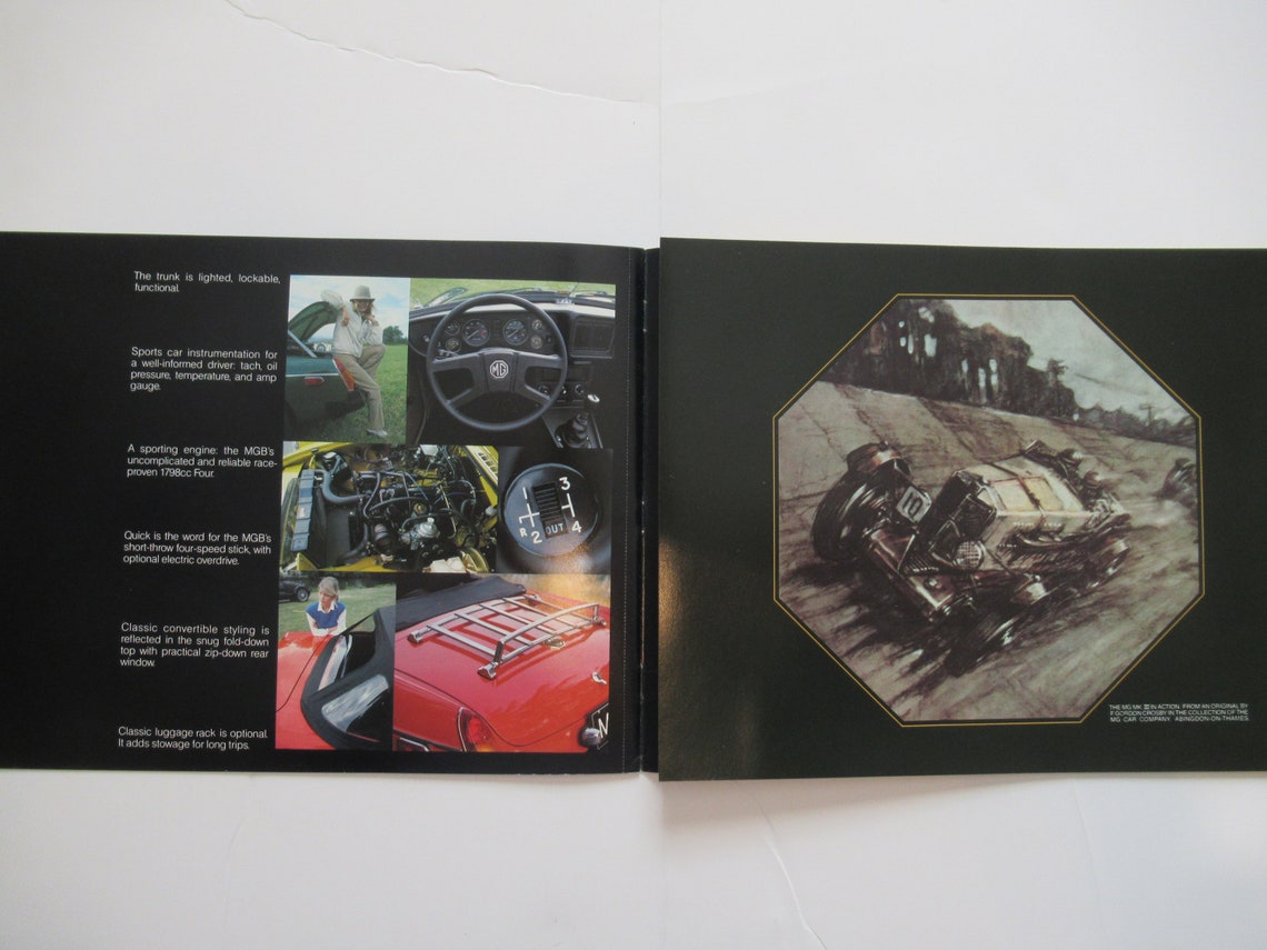 1980 MG MGB TC Car Brochure, Dealer Advertisement, Auto Prospekt ...