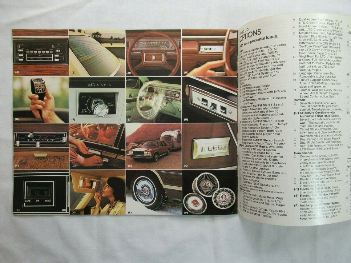 1980 Ford LTD Car Brochure, Sales, Advertising, Dealer Catalog, Vintage ...