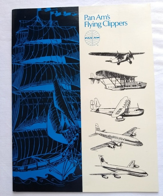 Vintage Pan Am Flying Clipper Airplane Airline Brochure 1960s | Etsy