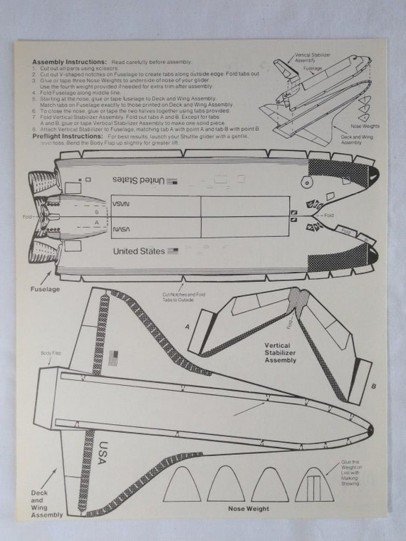 Space Shuttle Scale Drawing