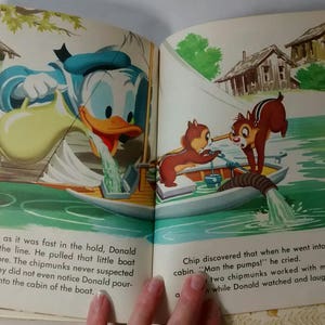 Vintage Little Golden Book Walt Disney's Donald Duck's Toy Sailboat ...