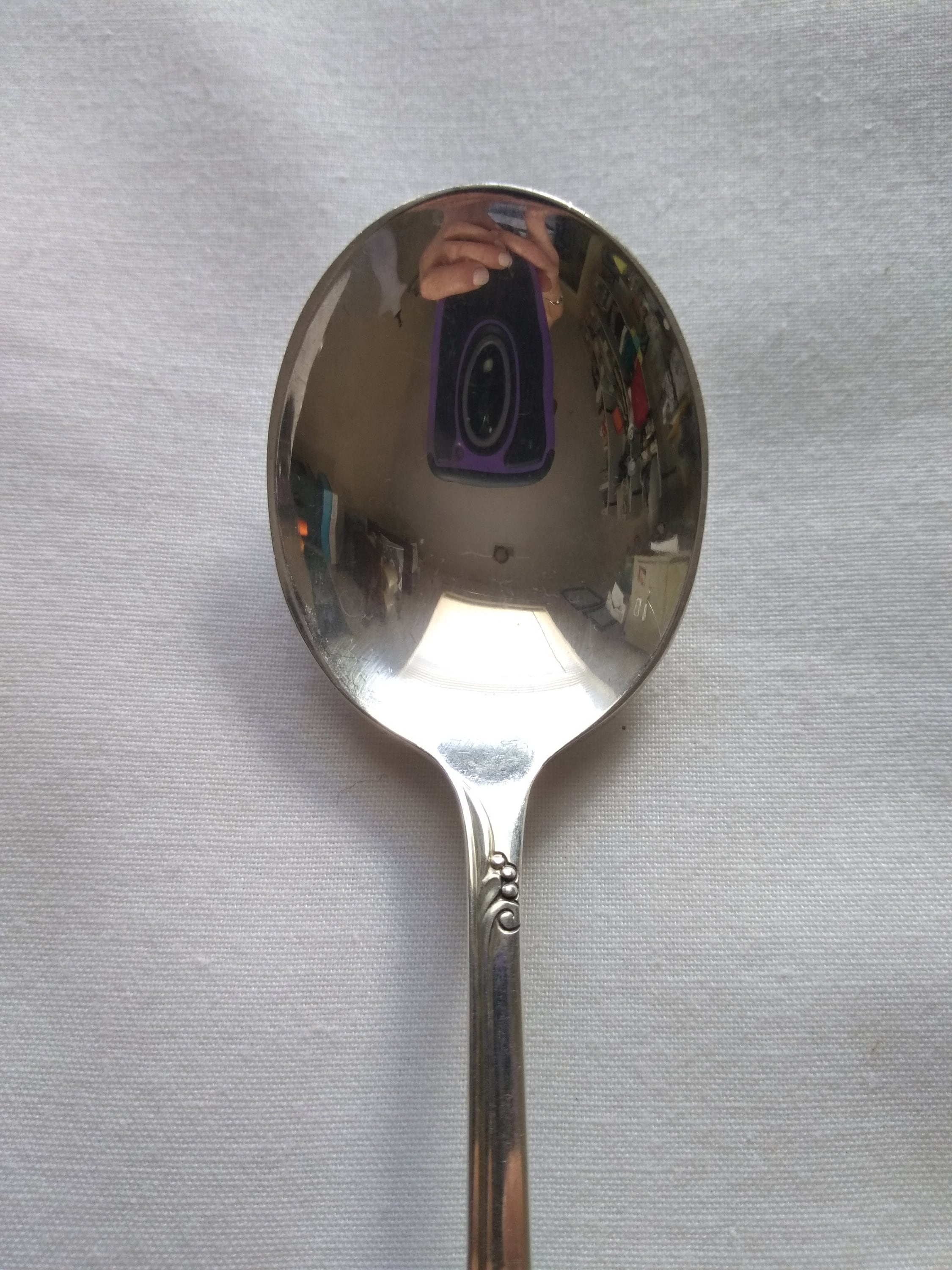 International Sterling Silver Spring Glory Round Bowl Soup Spoon, 6.5 ...