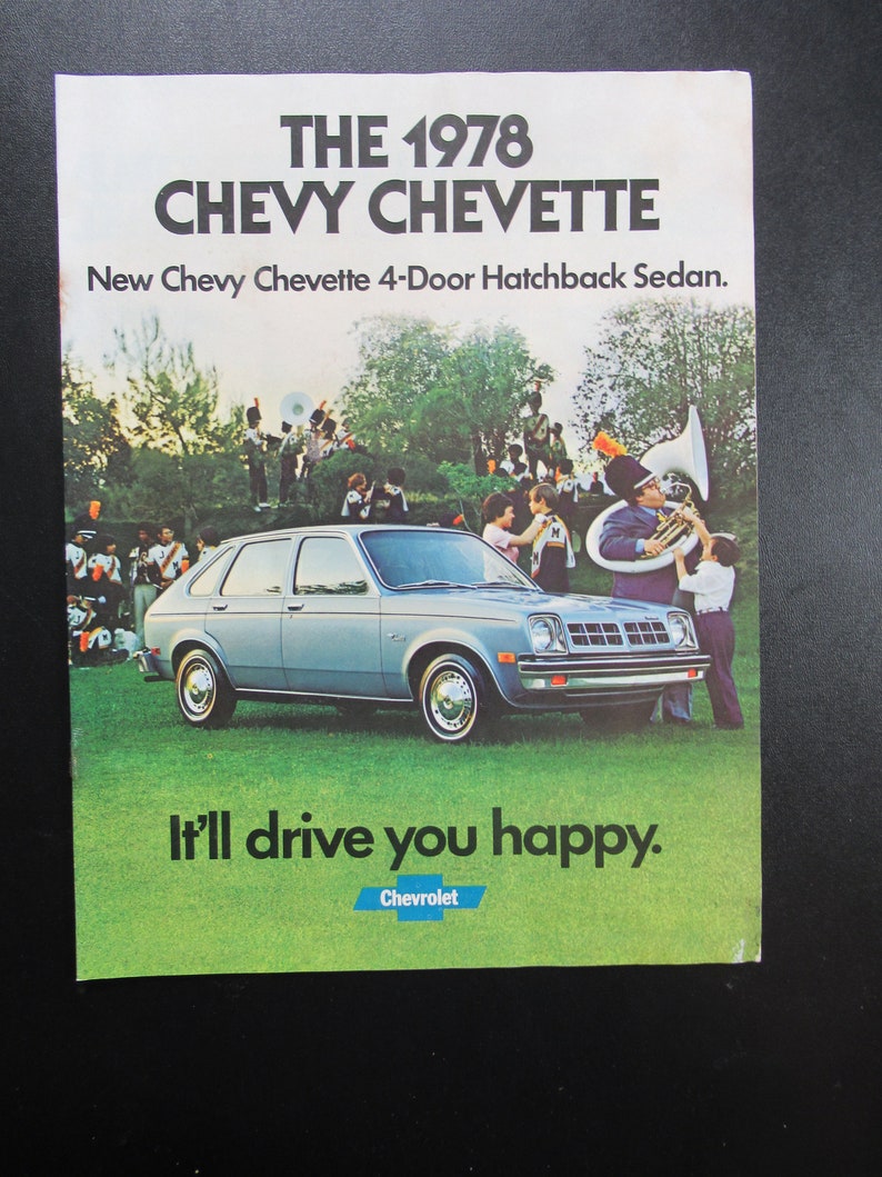1978 Chevrolet Chevette Brochure, Vintage Chevy Advertising - Etsy