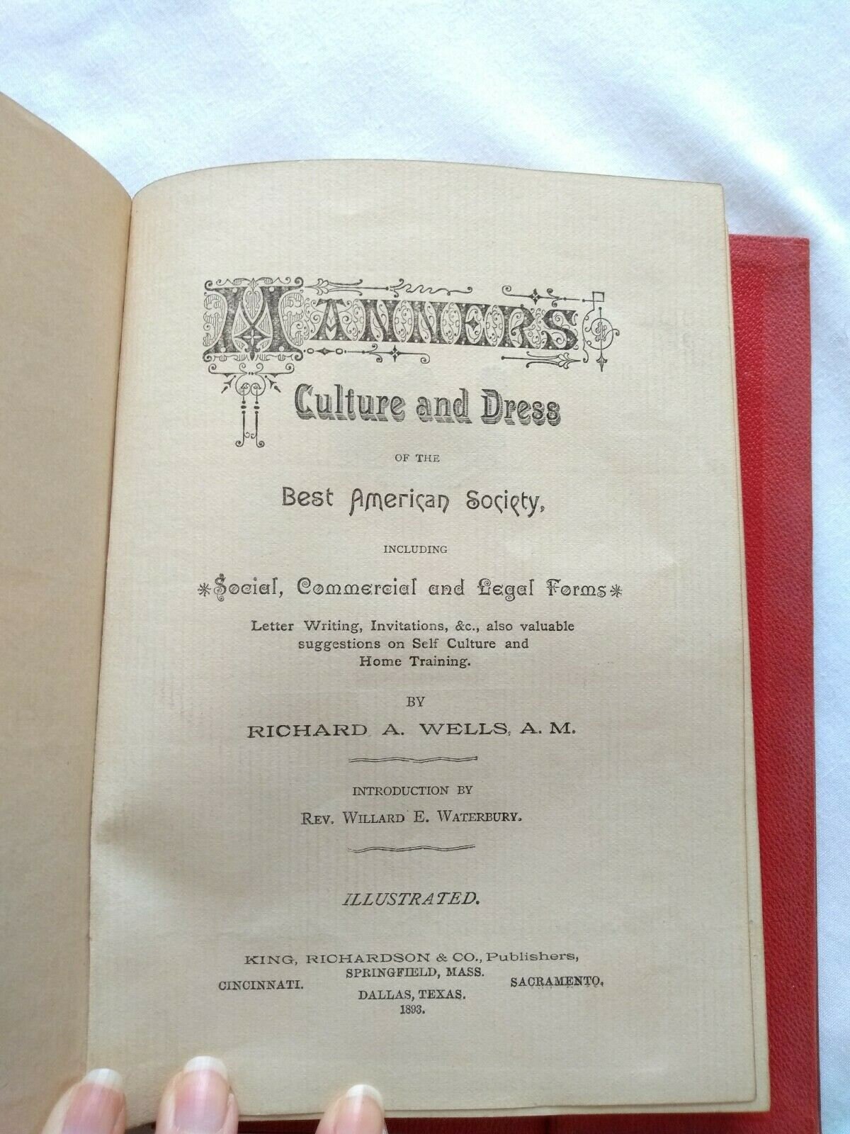 Salesman Sample Victorian Book, Manners Culture and Dress, Richard A ...