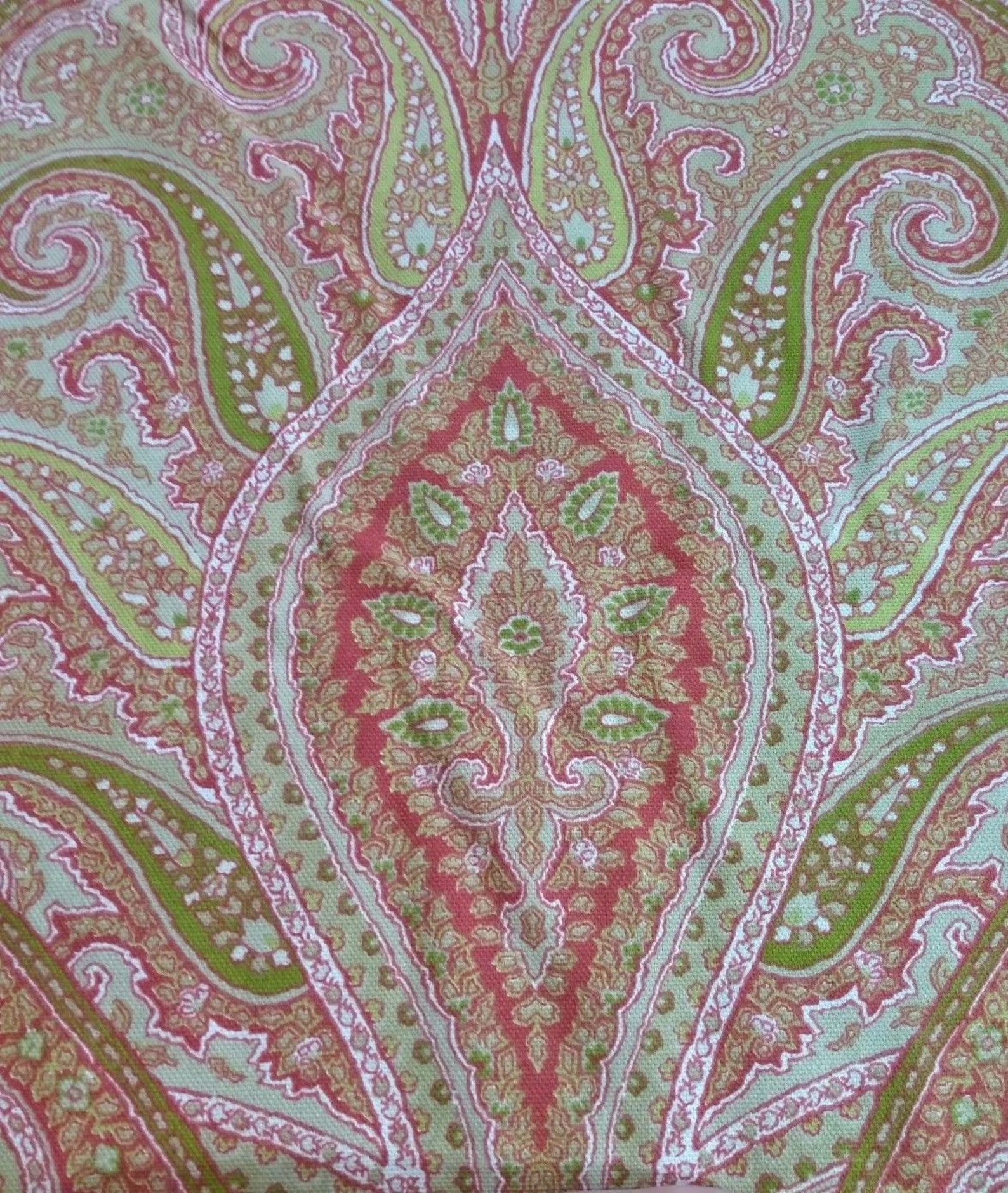 P. Kaufmann Scroll Paisley Drapery Decorator Cotton Fabric, 9 Yards ...
