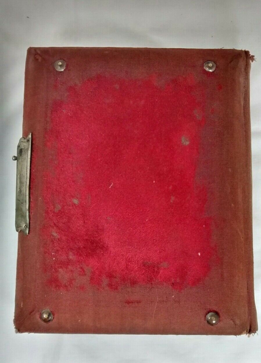 Antique Victorian Cabinet Card Photo Album, 1800s ,red, Victorian, 19th ...