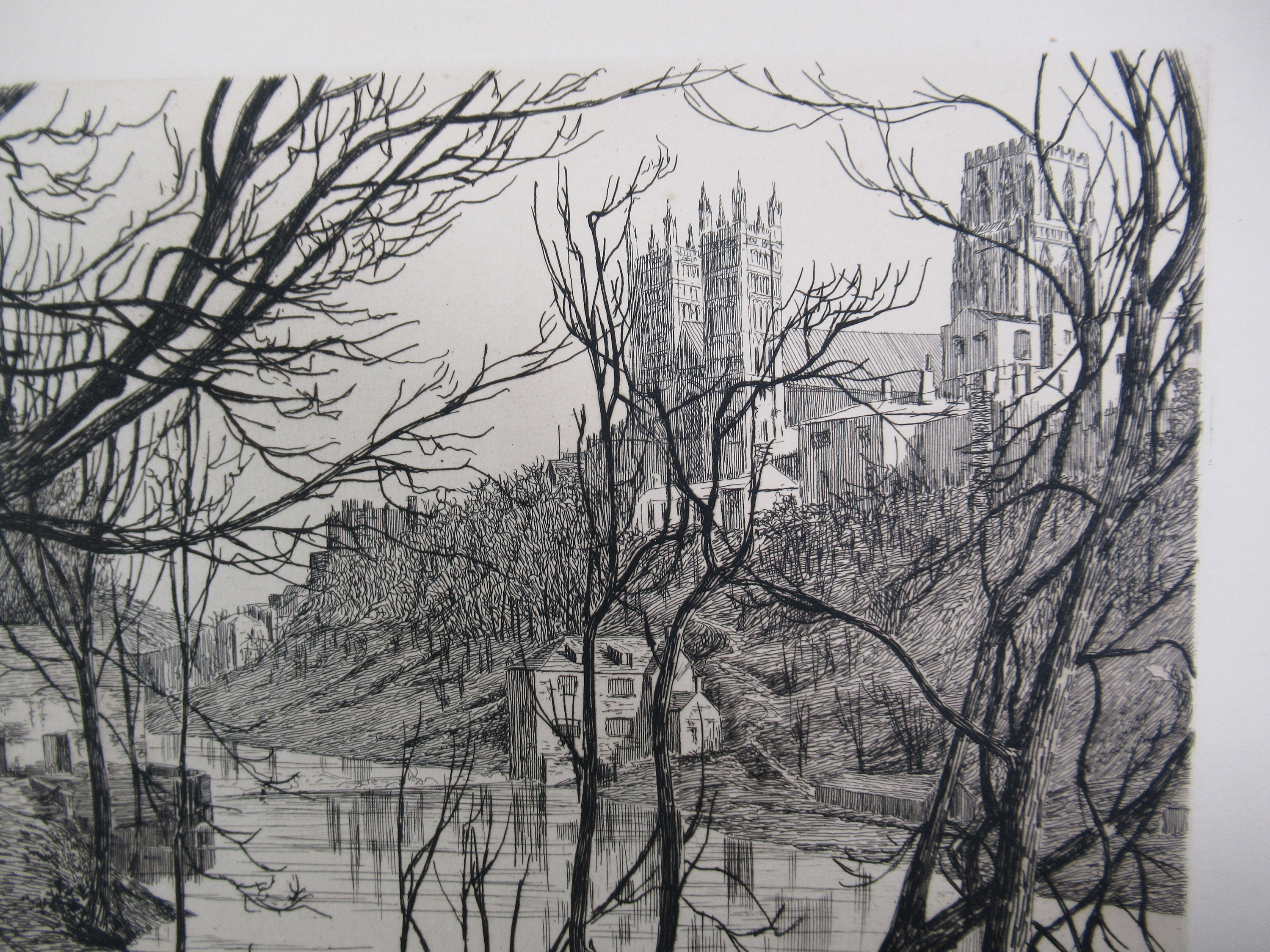 Edwin Edwards Durham England Original Etching Pencil Signed - Etsy