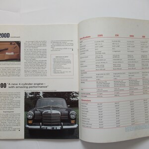 1965 Mercedes Benz Car Brochure Catalog, Dealer Advertisement, Auto ...