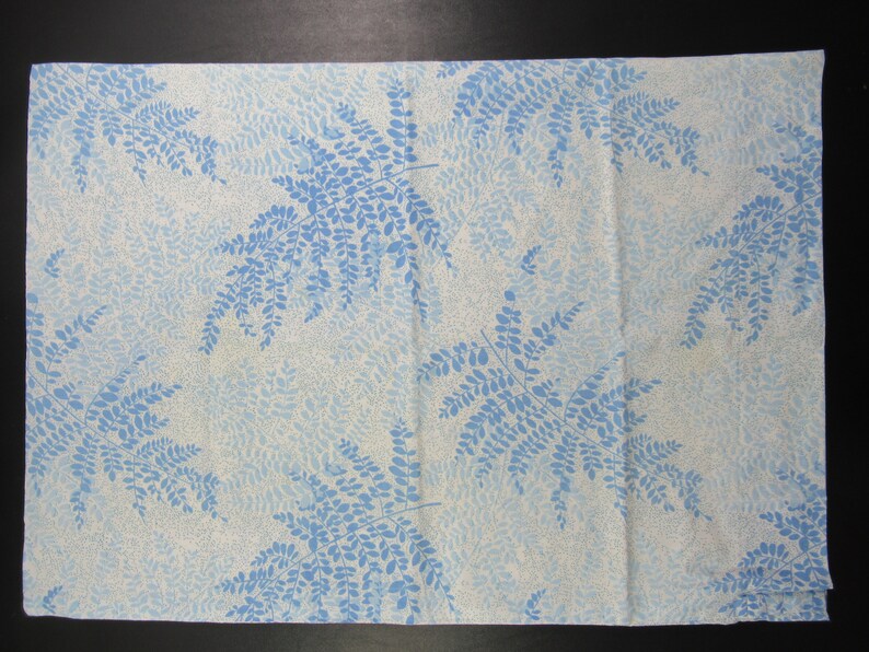 Vintage Cannon Monticello Blue Floral Leaves Pillowcase - Etsy